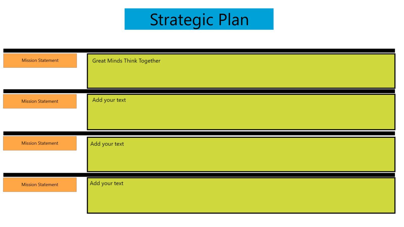 Simple Strategic Plan Template